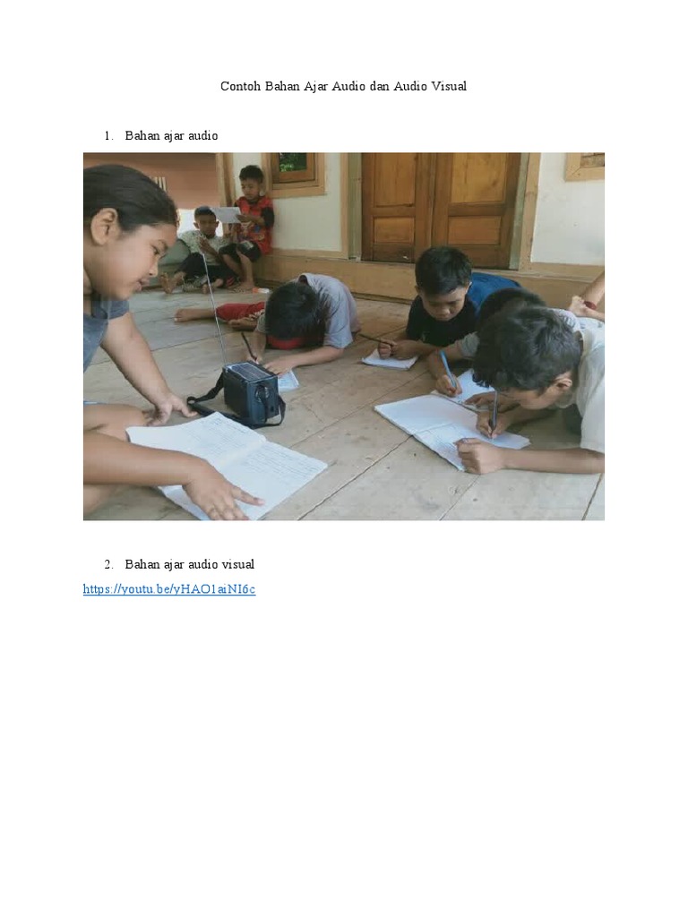 Contoh Bahan Ajar (Audio Dan Audio Visual)