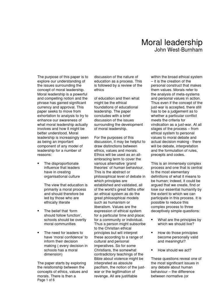 moral-leadership[1] | Value (Ethics) | Leadership
