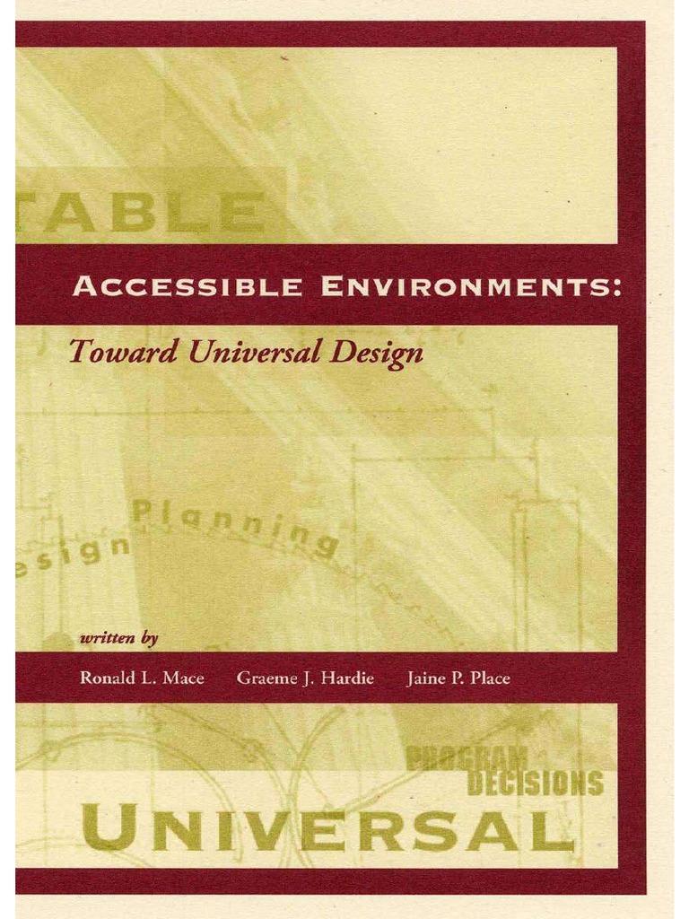 Ronald Mace Book Universal Design
