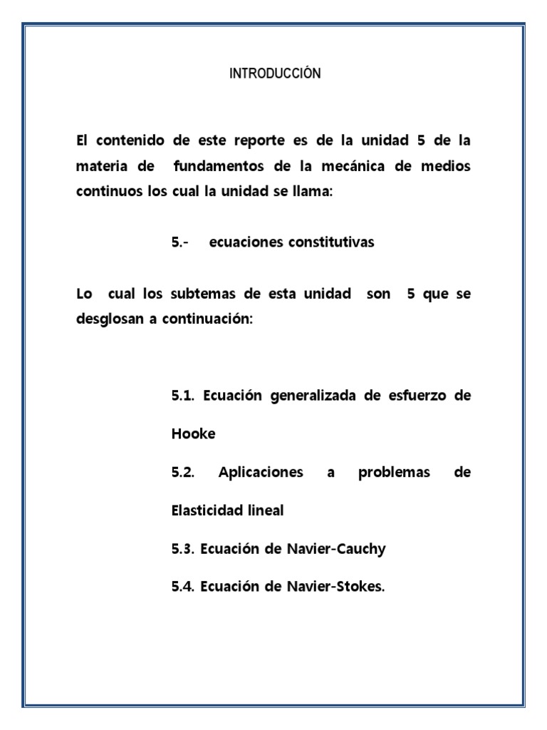 Ecuaciones de Navier-Cauchy y Stokes | PDF | Ecuaciones de Navier ...