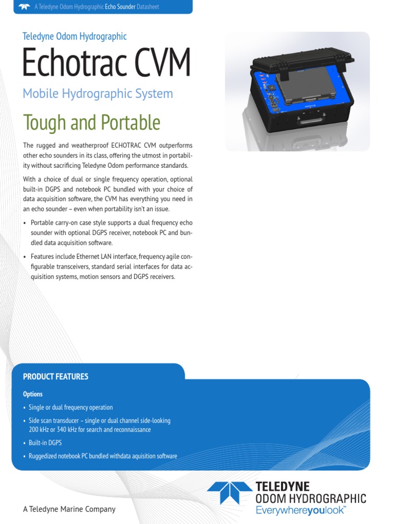 Echotrac CVM Product Leaflet | PDF | Computer Engineering | Electronics