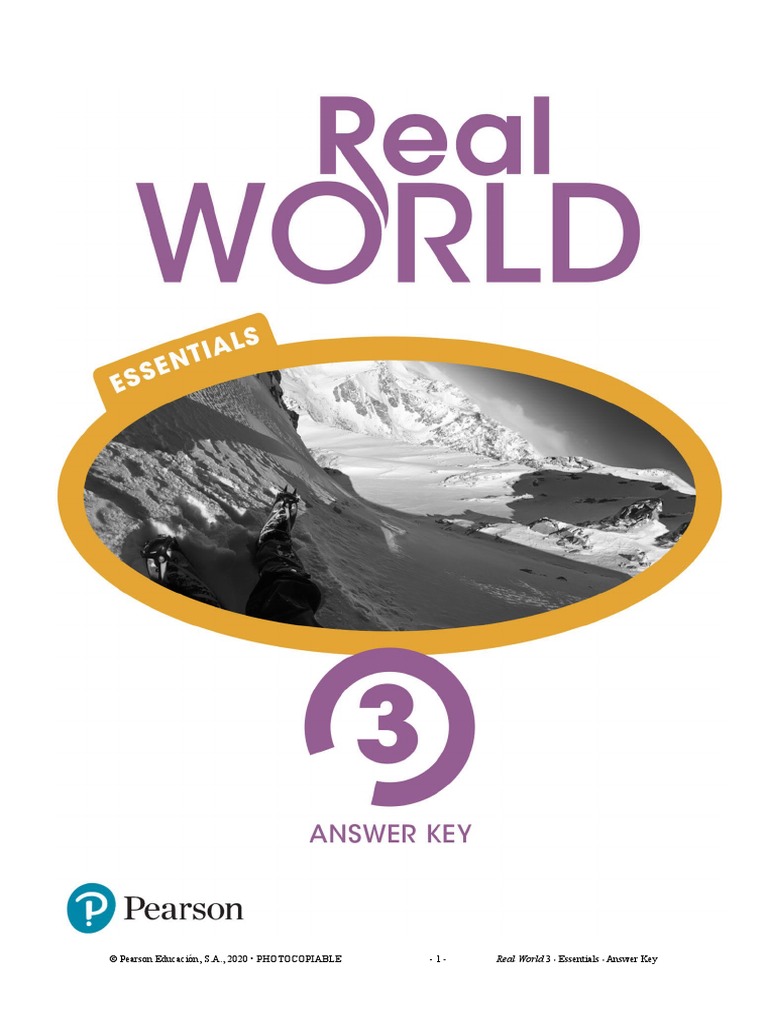 © Pearson Educación, S.A., 2020 - PHOTOCOPIABLE - 1 - Real World 3 ...