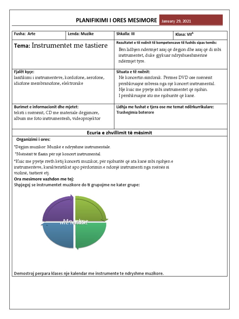 Instrumentet Me Tastiere 7A | PDF