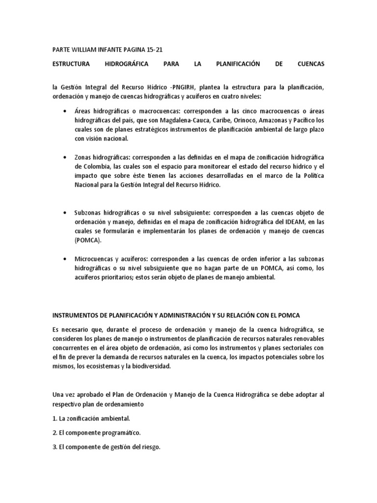 Guia Tecnica, William Infante Pagina 15-21 | PDF | Entorno natural ...
