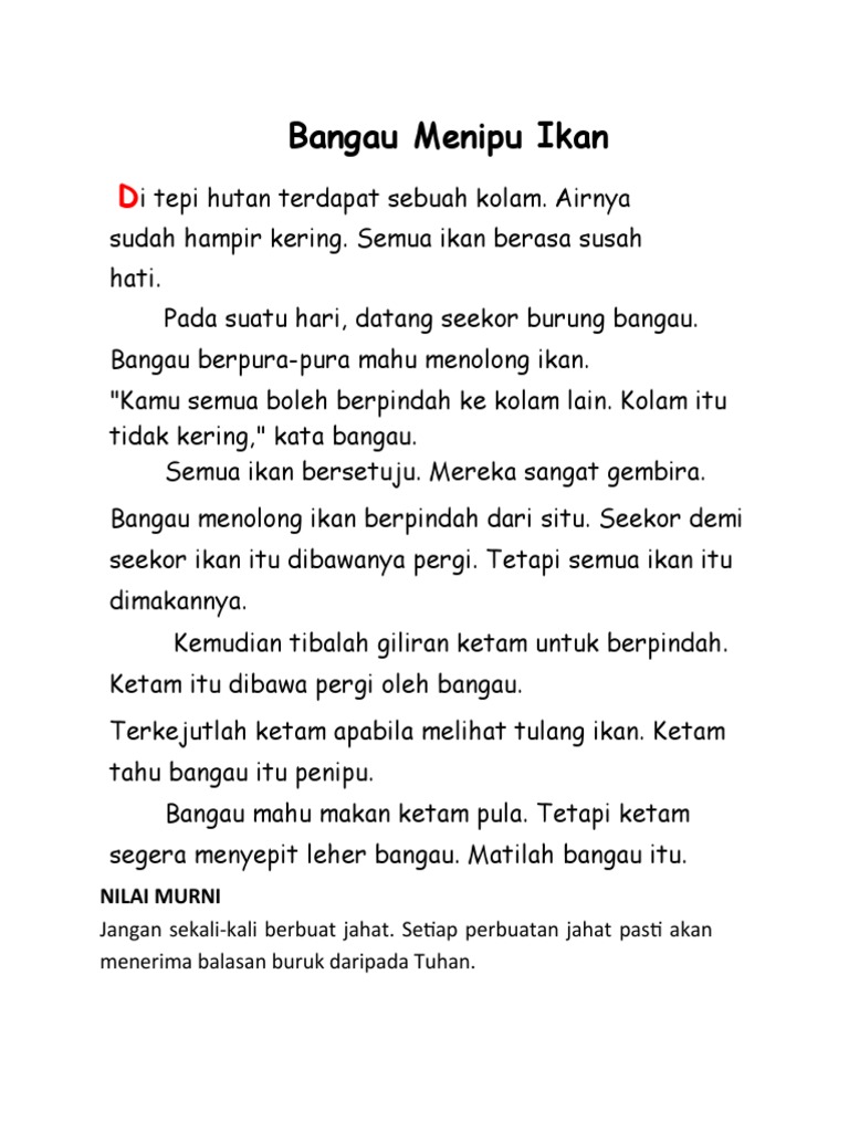 Bangau Menipu Ikan | PDF | Memasak, Makanan, & Anggur | Agama ...