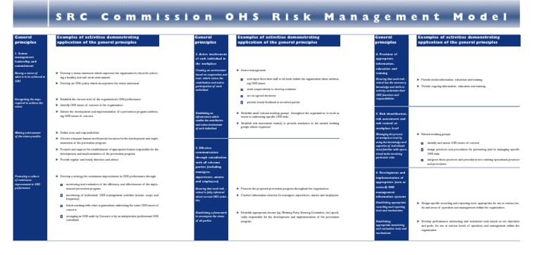 OHS Risk Management Model Ohs 56 | PDF | Occupational Safety And Health ...