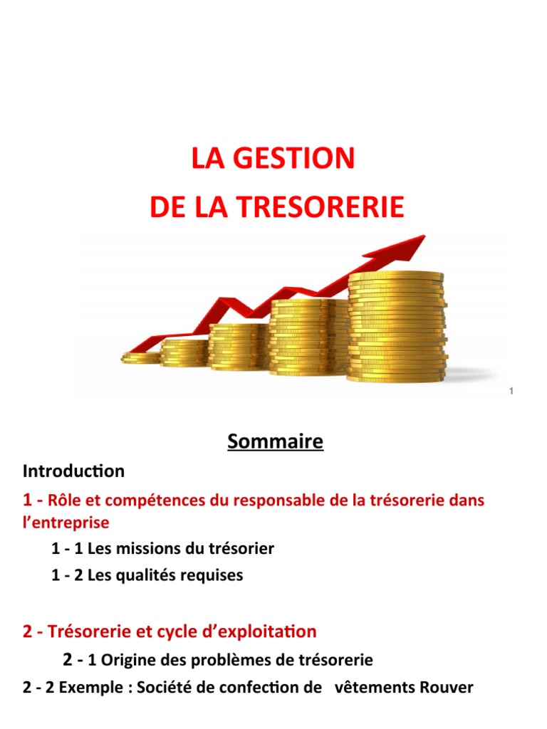 Gestion efficace de la trésorerie PME | PDF | Fonds de roulement | Ratio financier