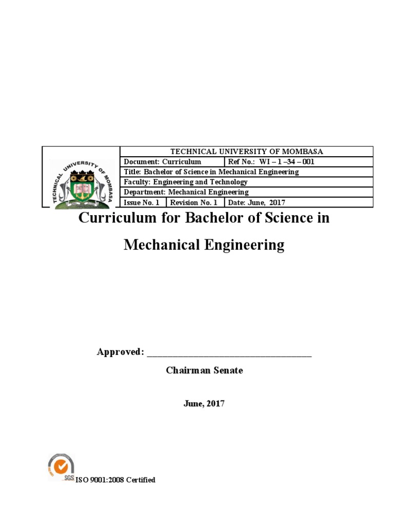 BSc. Mechanical Engineering Final | PDF | Engineering | Test (Assessment)