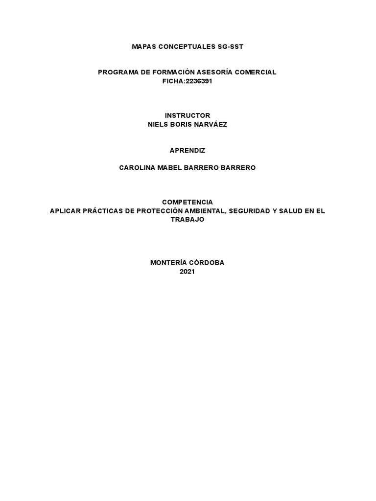 Mapas Conceptuales SG-SST | PDF | Business | Science
