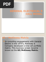 Module III - GE Nine Cell Matrix | PDF | General Electric | Private Sector