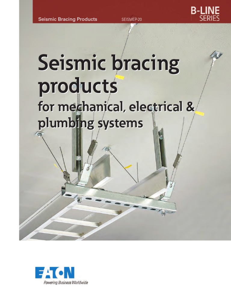 Manual Seismic Bracing Mechanical Electrical Plumbing Systems B-Line | Download Free PDF | Pipe ...
