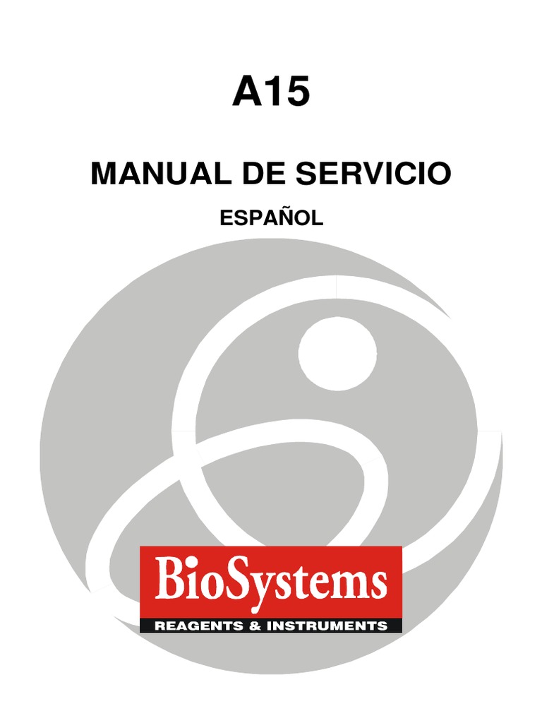 Manual Servicio A15 | PDF | Filtro óptico | Programa de computadora