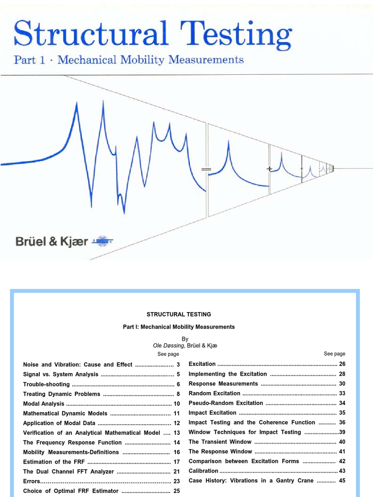 B&K Structural Testing | PDF | Spectral Density | Mathematical Model