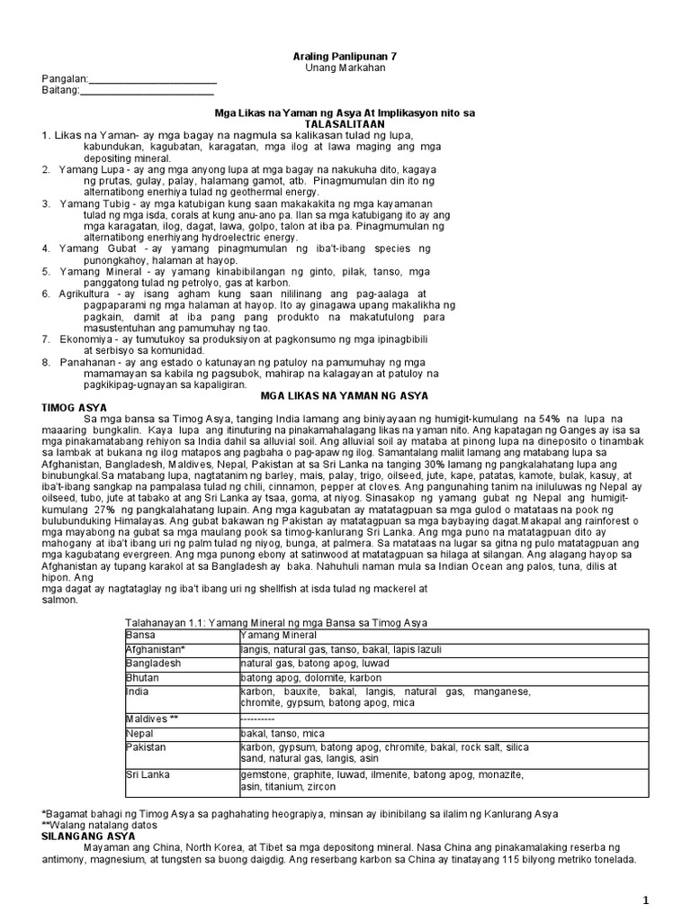 Ap 7 Q1 Week 4 | PDF