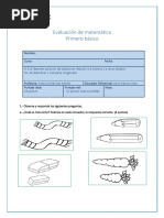 Prueba de 2D y 3D Primero Básico | PDF | Rectángulo | Geometría euclidiana