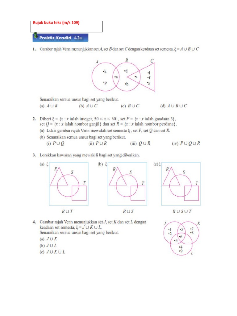 Latihan Buku Teks Kesatuan | PDF