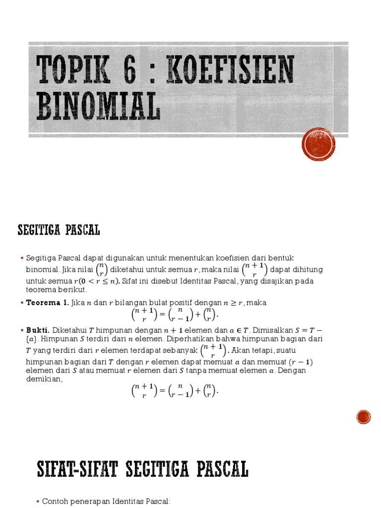 Koefisien Binomial | PDF