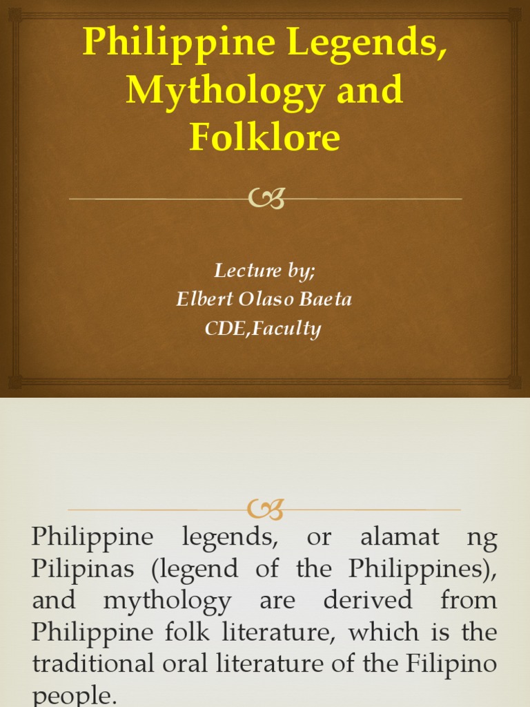 Philippine Legends Mythology and Folklore | PDF | Legends | Traditional ...