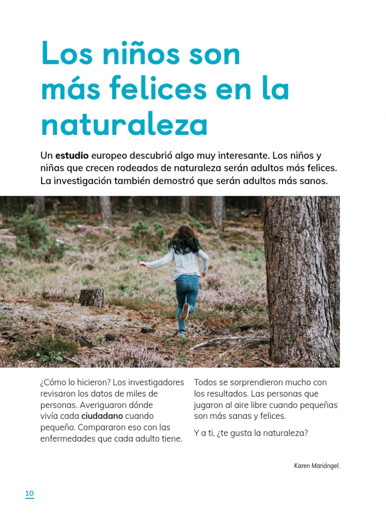 Lectura en La Naturaleza Clase 2 | PDF