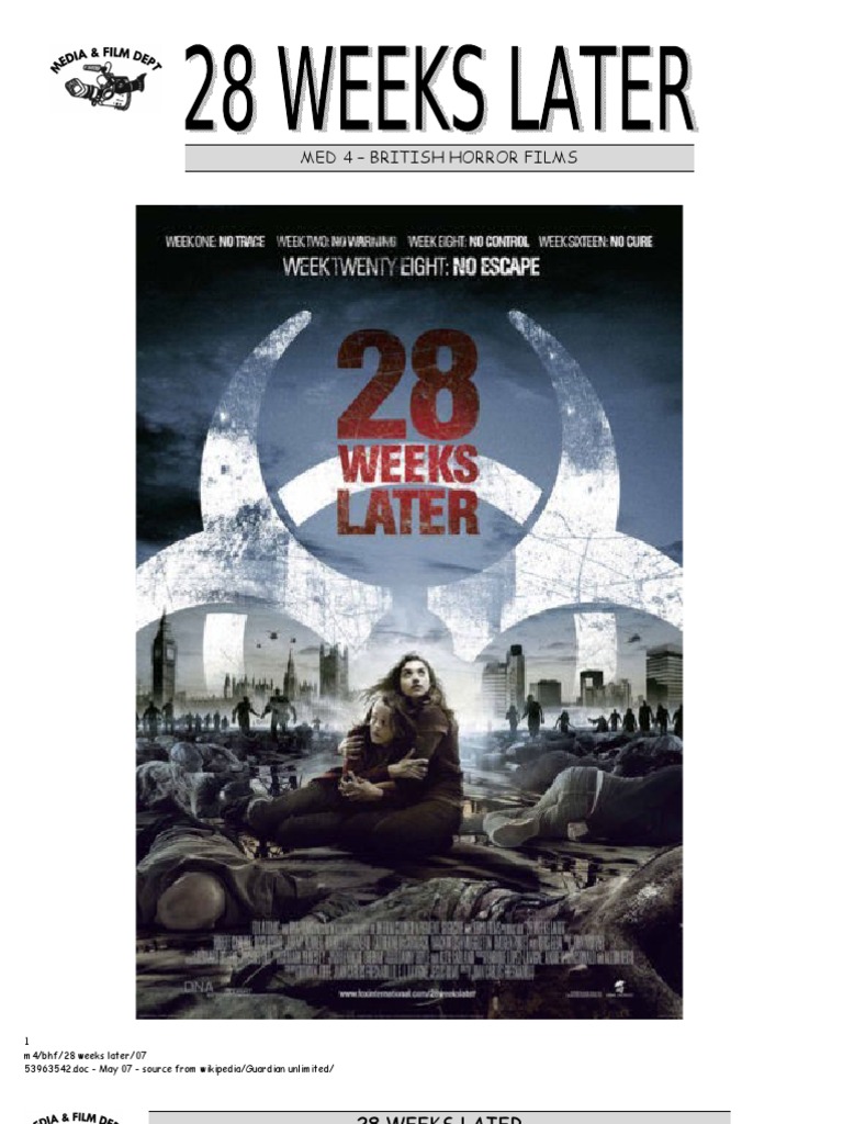 28 Weeks Later: Film Overview and Details | PDF | Apocalyptic And Post ...