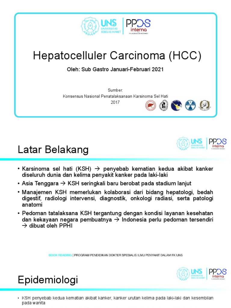 Hepatocelluler Carcinoma Hcc Oleh Sub Gastro Januari Februari 2021