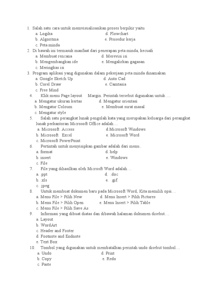 Soal Tugas Simkomdig | PDF
