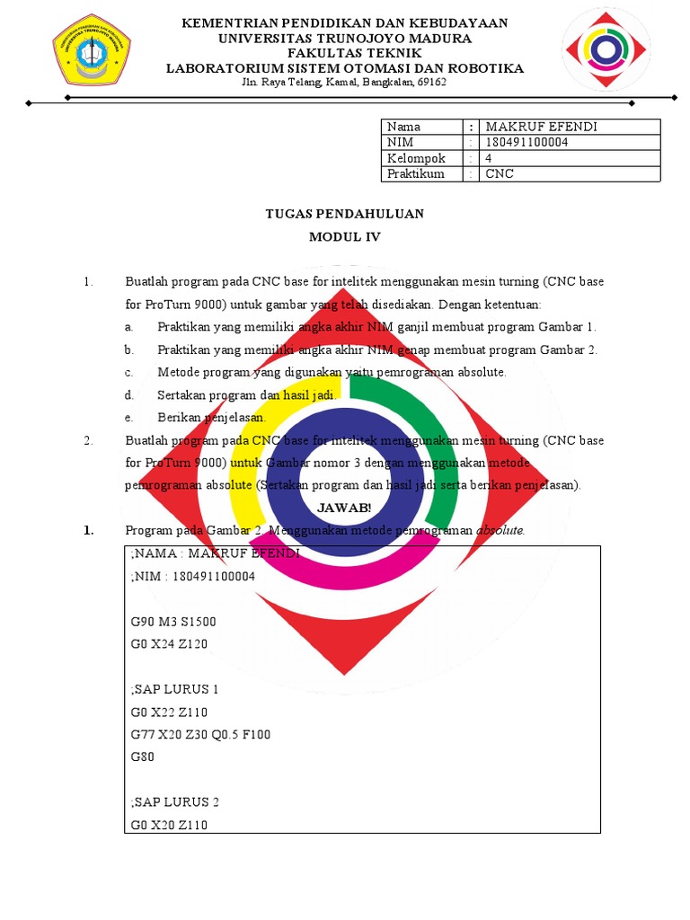 Tugas Pendahuluan Modul Iv - Makruf Efendi | PDF
