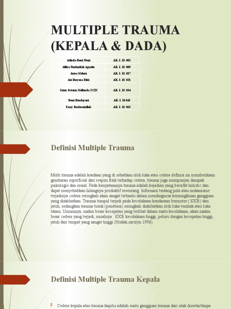 Multiple Trauma | PDF