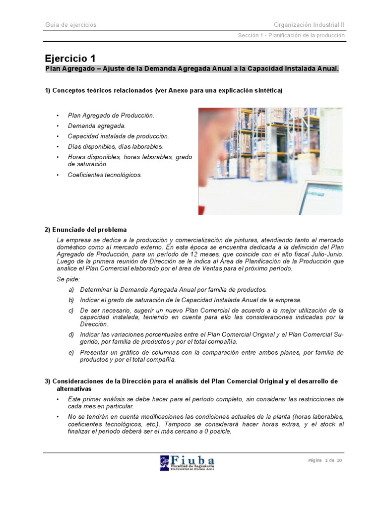 Ejercicios Plan Agregado | PDF | Planificación | Empresas