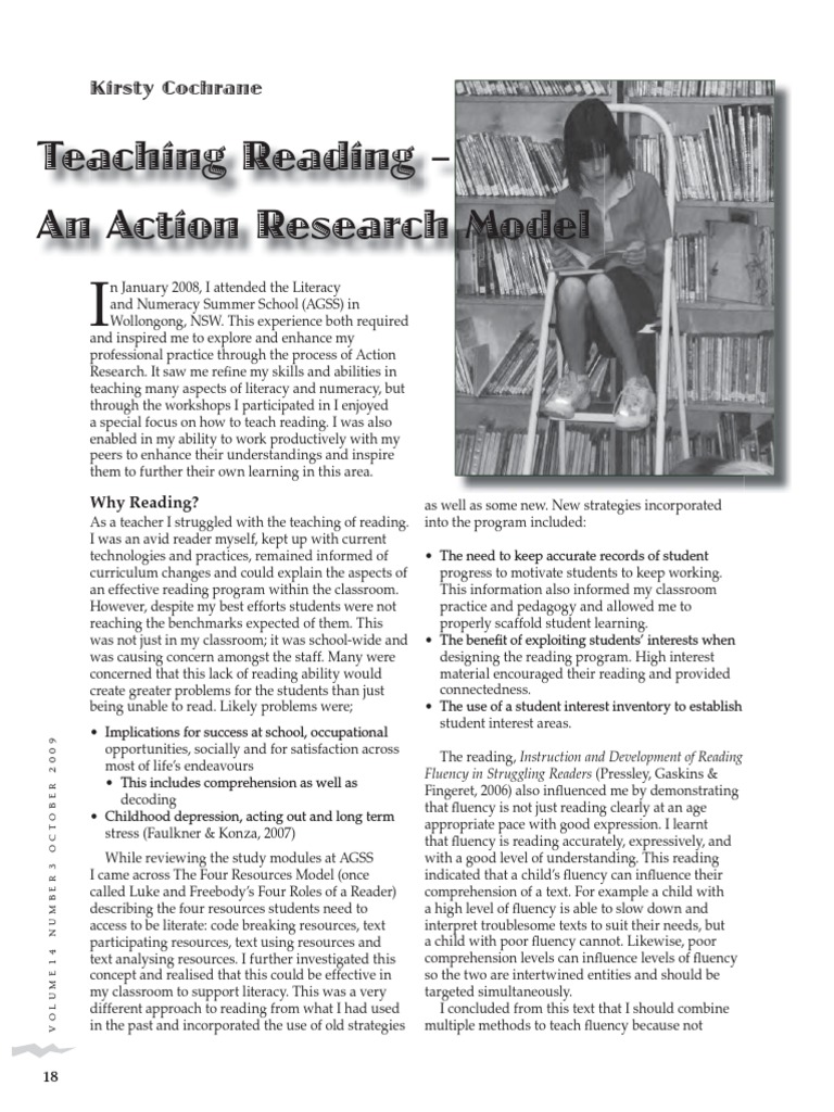 Teaching Reading An Action Research Model PP Oct 2009 | PDF | Reading ...