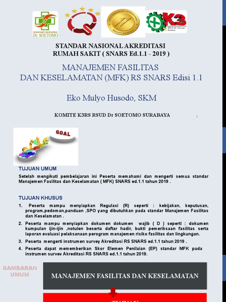 01 STANDAR MFK SNARS Edisi 1.1 - REV. - Pak Eko | PDF