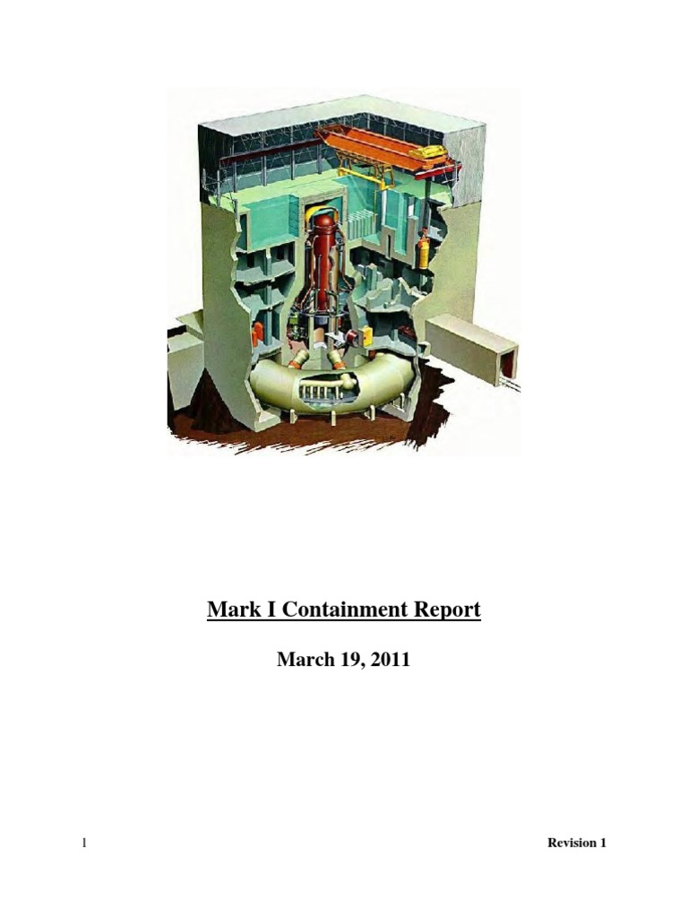 White Paper On Mark I Containment | PDF | Nuclear Reactor | Nuclear ...