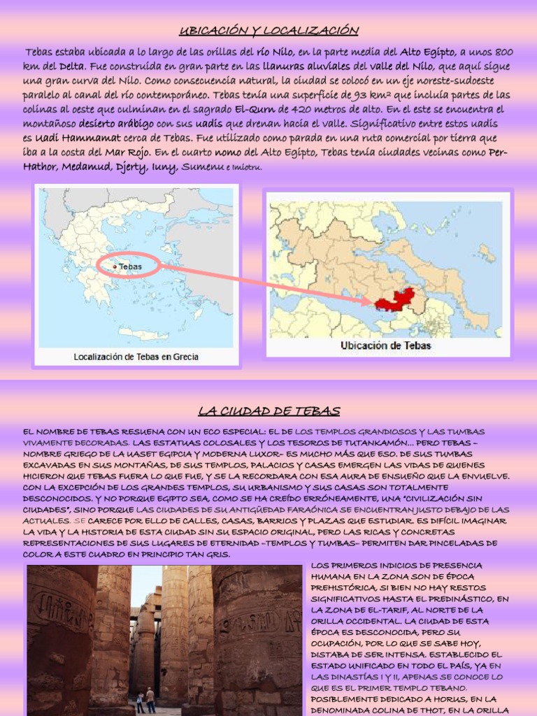 La Ciudad de Tebas | Descargar gratis PDF | Tebas | Arqueología