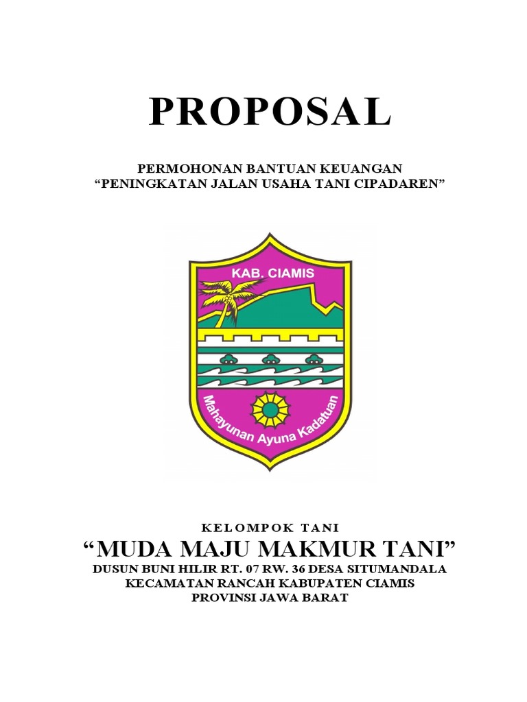 Proposal Muda Maju Makmur Tani | PDF