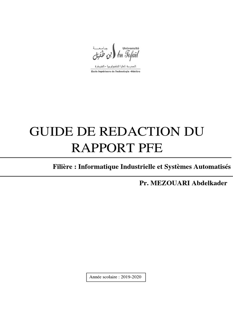 Guide PFE | PDF | Livres | Science