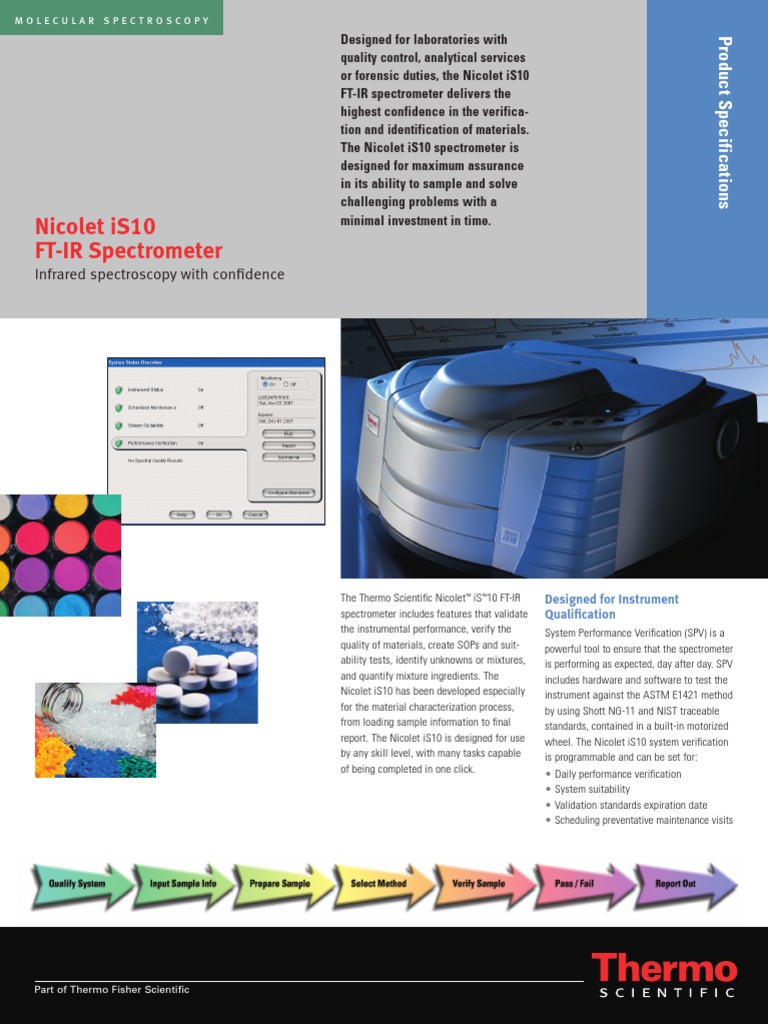 Nicolet Is10 FT-IR Spectrometer: Infrared Spectroscopy With Confidence ...
