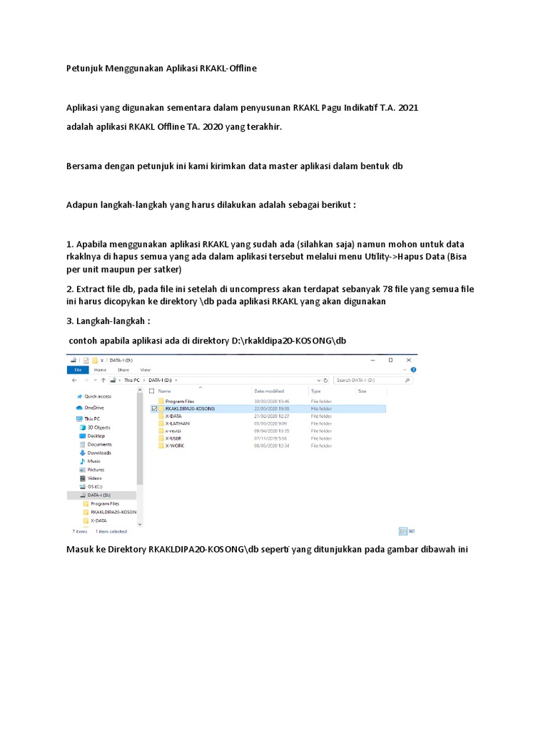 Petunjuk Menggunakan Aplikasi RKAKL Untuk Pagu Indikatif 5 Program | PDF