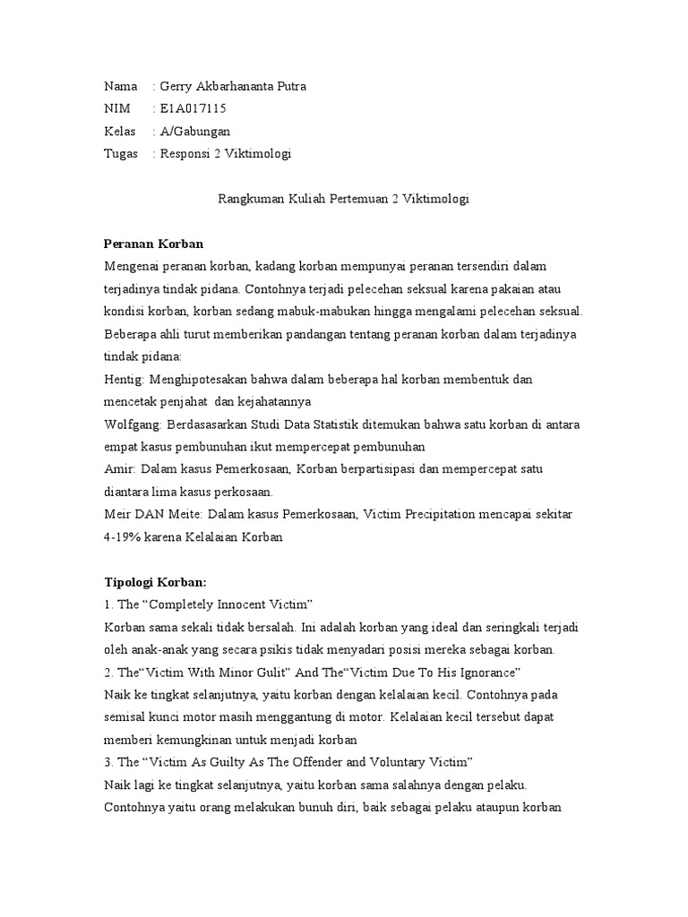 Tugas Responsi 2 Gerry Akbarhananta Putra E1A017115 | PDF