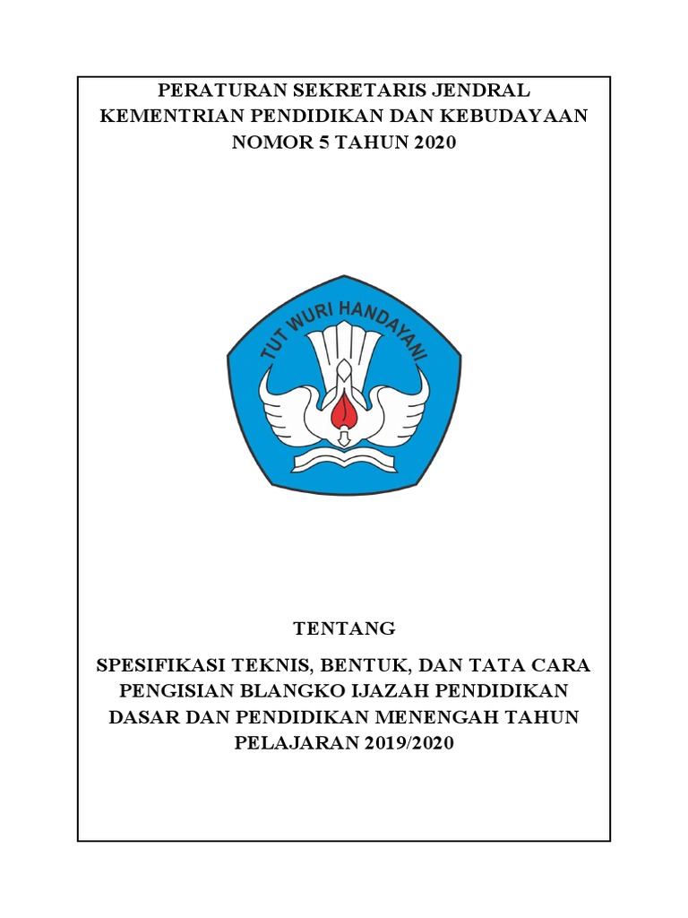 Cover Juknis Penulisan Ijazah | PDF