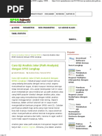 Variabel Eksogen dan Endogen dalam Analisis Jalur | PDF