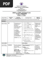 Weekly Home Learning Plan Science | PDF | Force | Scientific Method