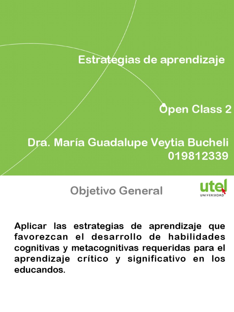 Estrategias - Open Class 2 | PDF | Teoria de la mente | Aprendizaje
