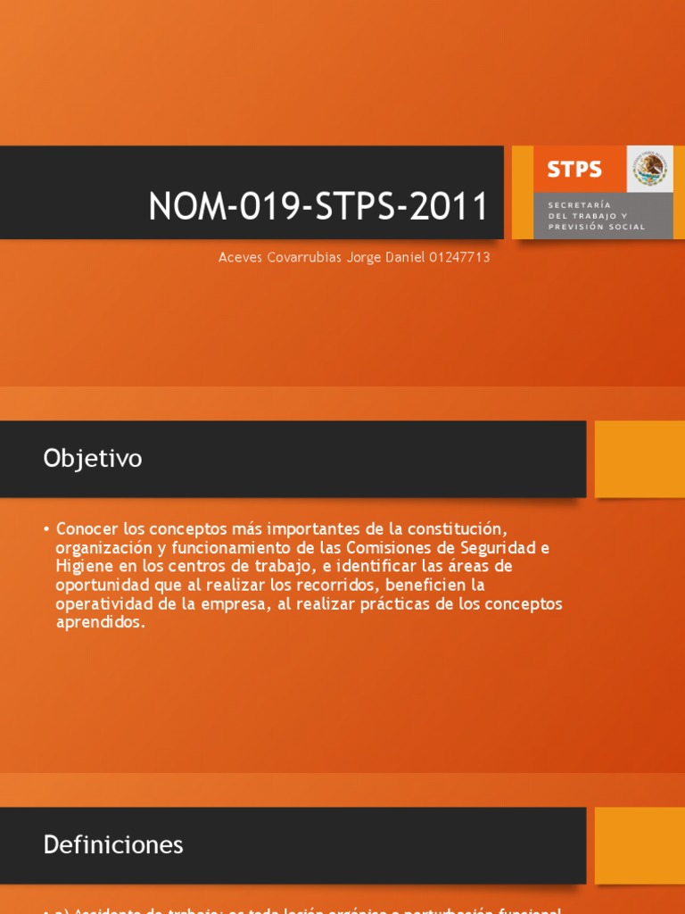 Nom-019-Stps-2011 Expo | PDF | Derecho laboral | Sindicato