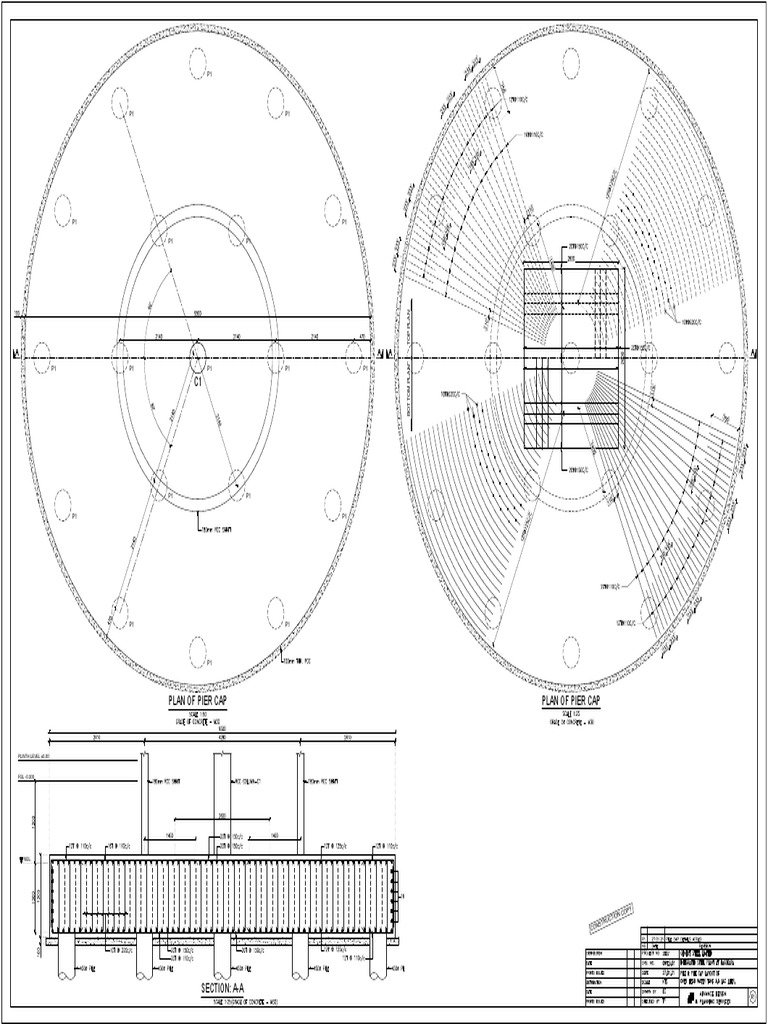 Owt.s.01 - Pile Layout of Over Head Water Tank - R1-A1 | PDF