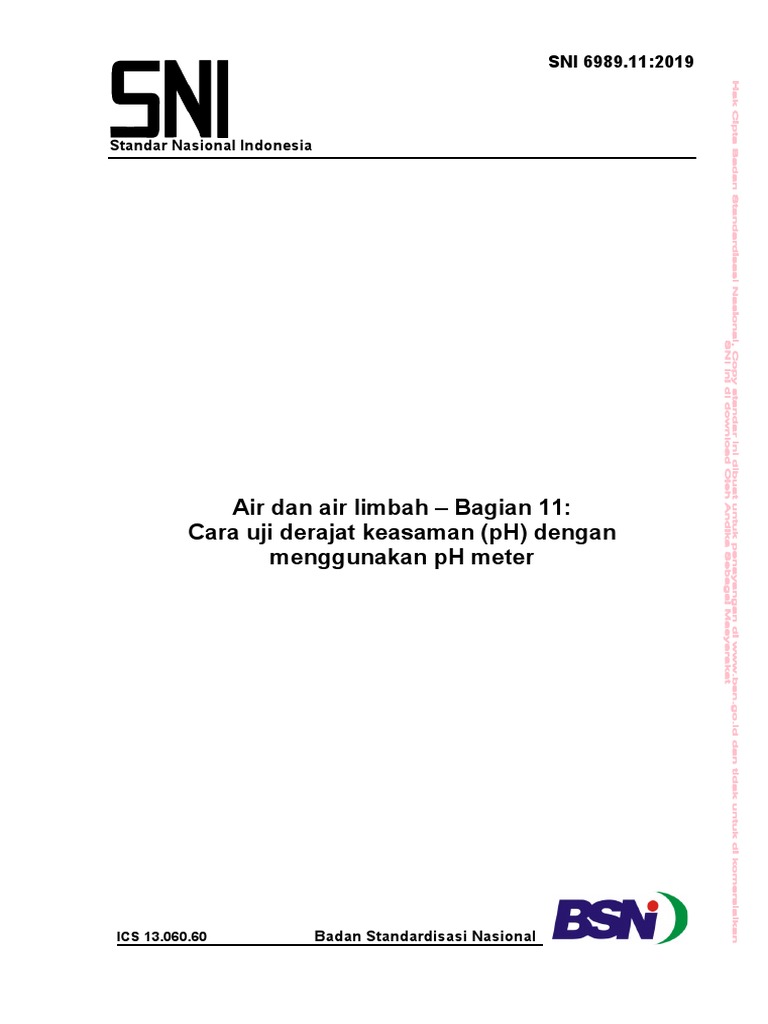 A - SNI 6989-11-2019 PH | PDF