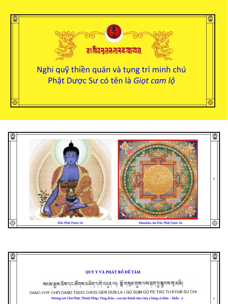 MEDECINE BHUDA TEXTS-Nghi Quỹ Duoc Sư - Lite | PDF