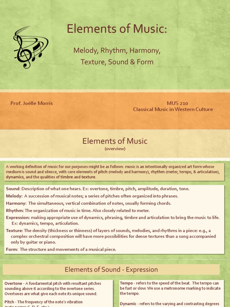 Elements of Music | PDF | Harmony | Chord (Music)