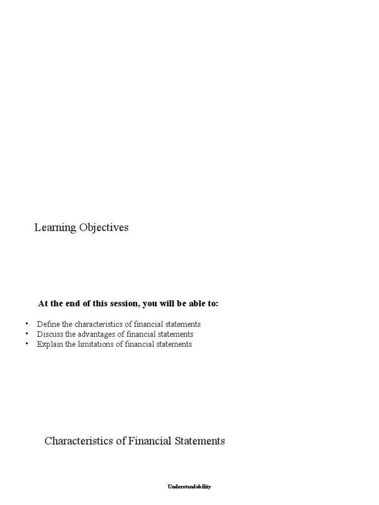 Financial Statements Meaning and Characteristics | Download Free PDF ...