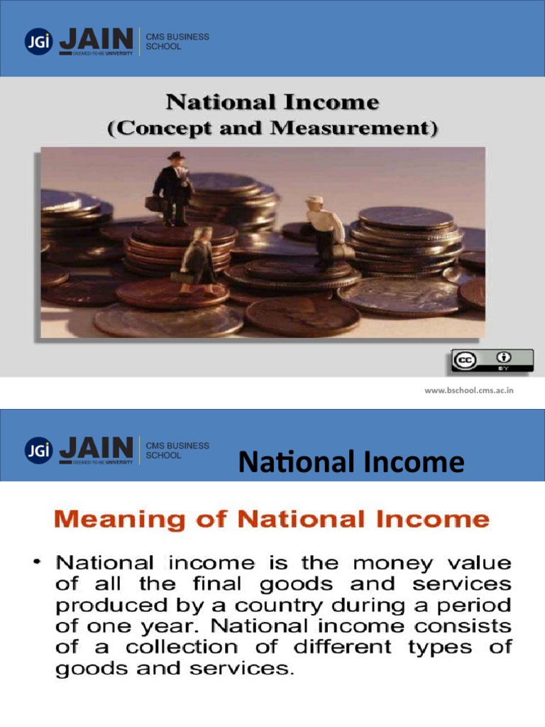 National Income Concepts & Methods | PDF | Measures Of National Income ...