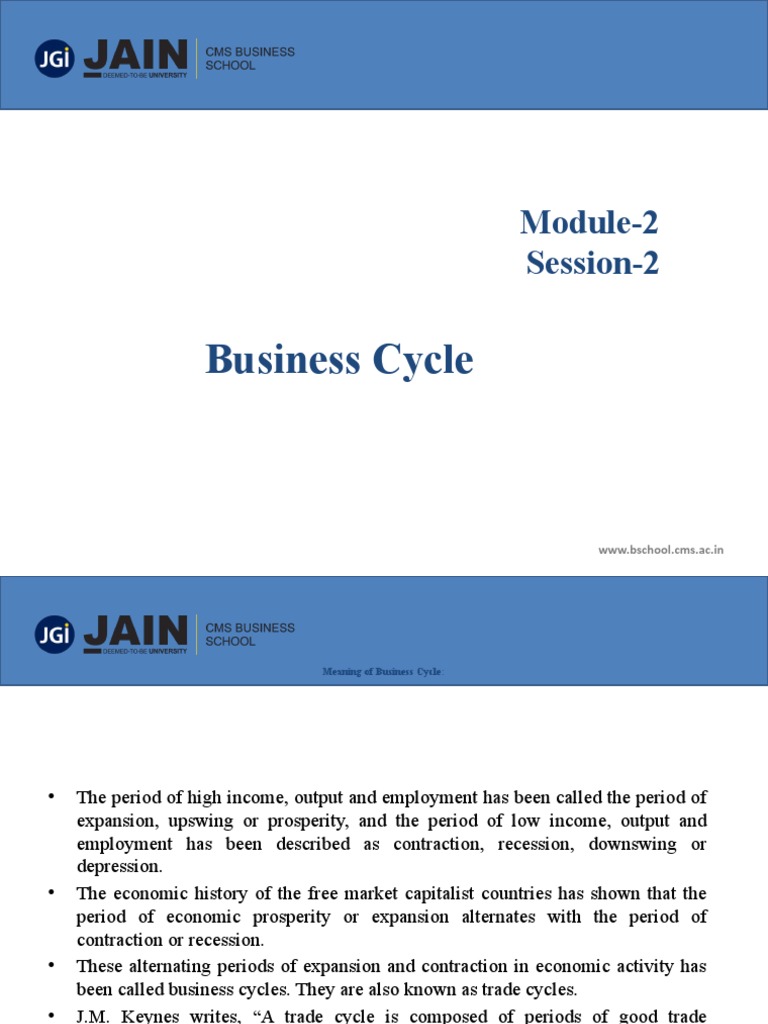 Module 2 Session 2 Business Cycle | PDF | Business Cycle | Recession